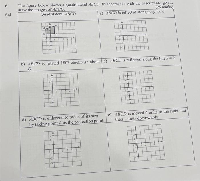 Solved 6. The figure below shows a quadrilateral ABCD. In | Chegg.com