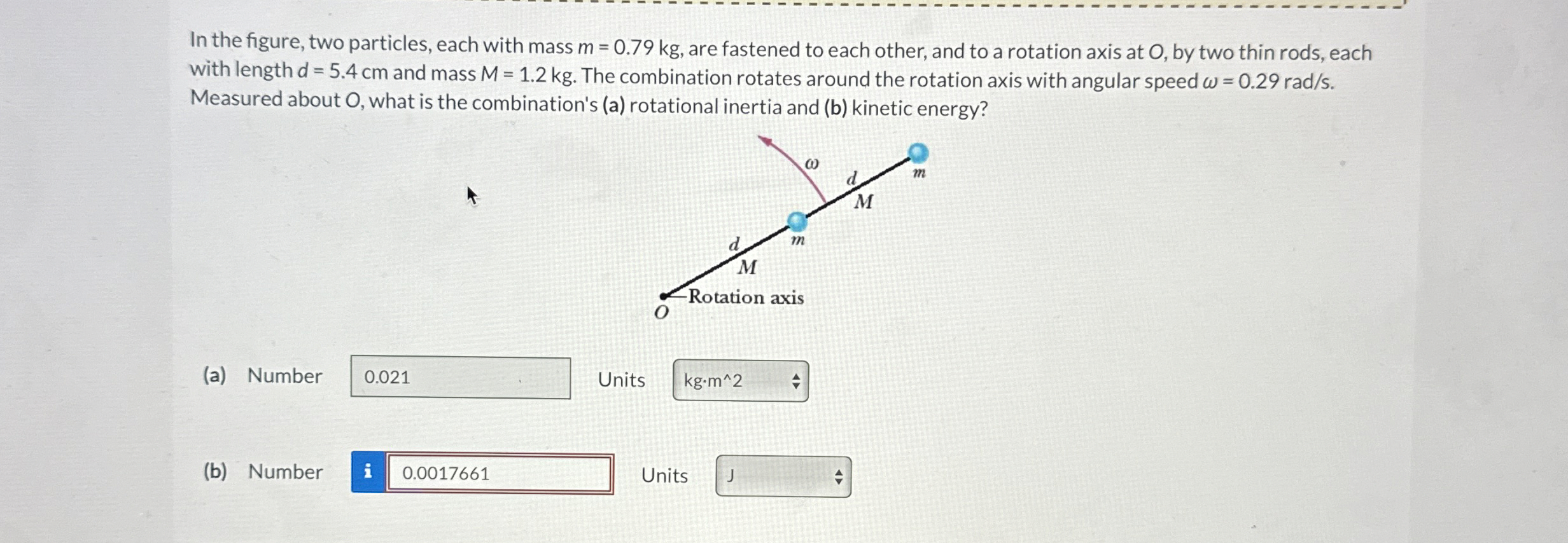 Solved In the figure, two particles, each with mass | Chegg.com