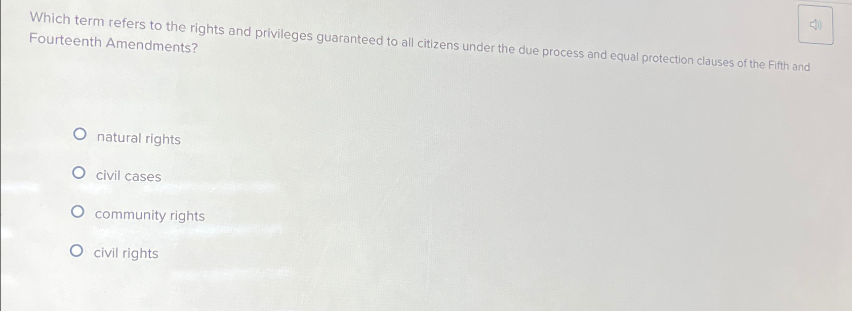 Solved Which term refers to the rights and privileges | Chegg.com