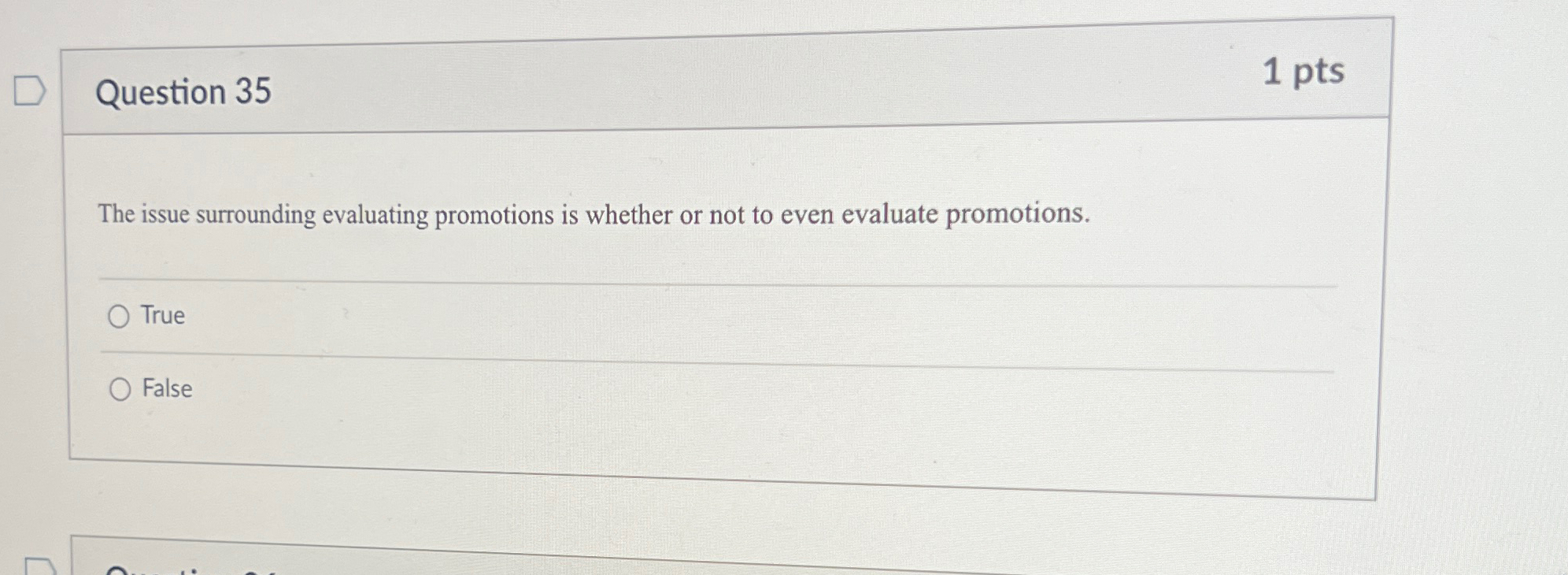 Solved Question 351 ﻿ptsThe issue surrounding evaluating | Chegg.com