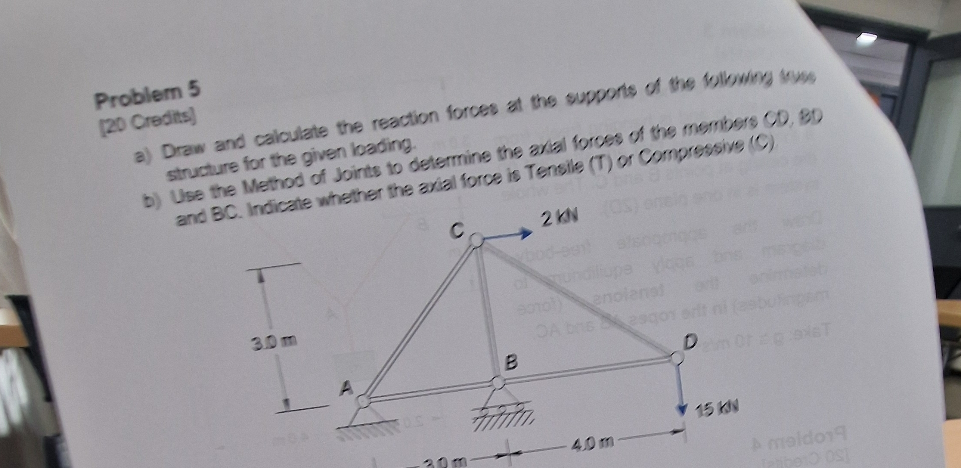 Solved Problem 5[20 ﻿Crestss]a) ﻿Draw and caloulate the | Chegg.com