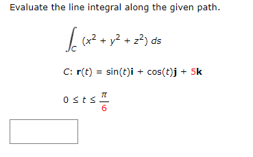 Solved Evaluate the line integral along the given | Chegg.com