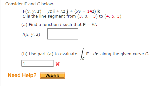 Solved Consider F ﻿and C ﻿below.F(x,y,z)=yzi+xzj+(xy+14z)kC | Chegg.com
