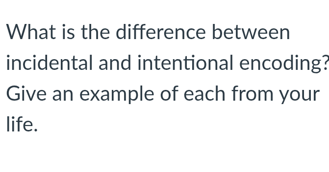 Solved What is the difference between incidental and | Chegg.com