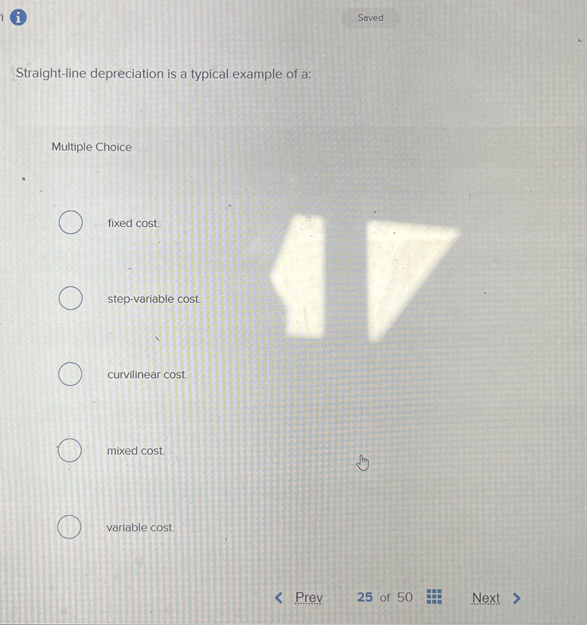 Solved iSavedStraight-line depreciation is a typical example | Chegg.com