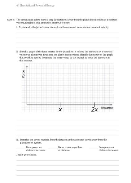 Solved Work and Energy 4.1 Gravitational Potential Energy | Chegg.com