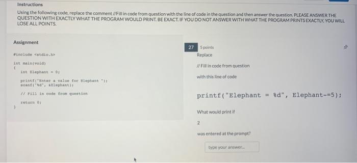 Solved Using the following code, replace the comment /IFill | Chegg.com
