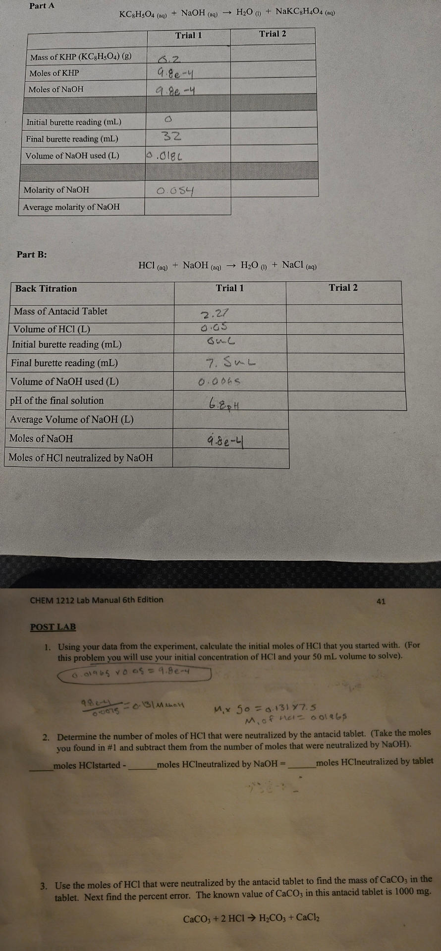 Solved Use information given in part A, ﻿part B, ﻿and | Chegg.com