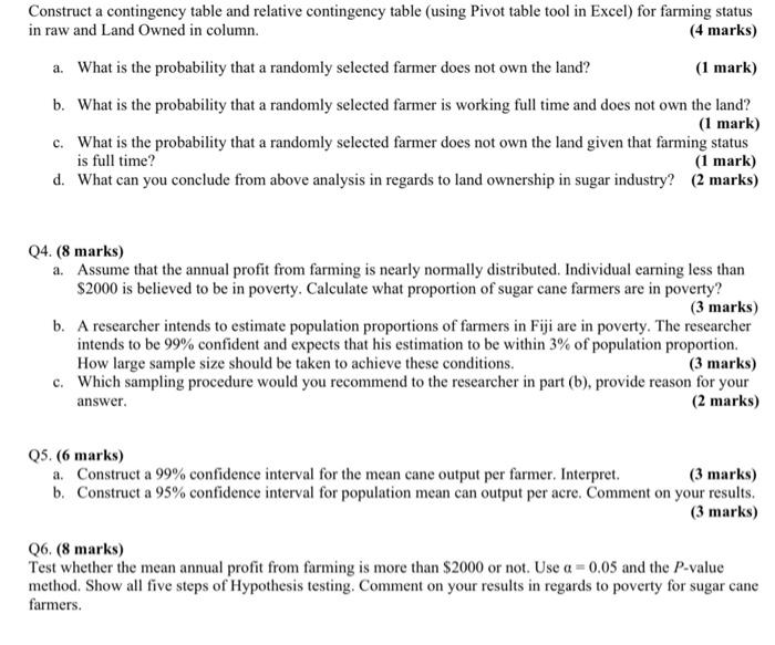 Construct A Contingency Table And Relative 