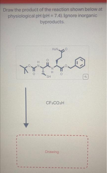 Solved Draw the product of the reaction shown below at | Chegg.com