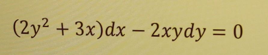 Solved Solve the following ODE by finding an integrating | Chegg.com