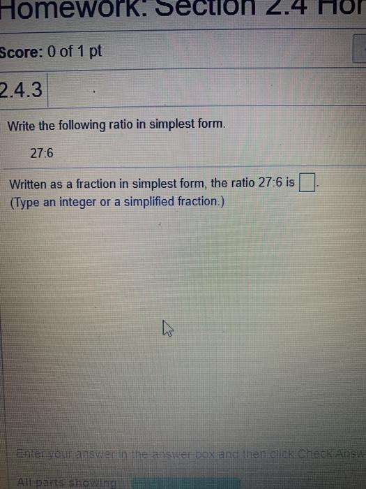 Solved Homework. ection 2.4 Por Score: 0 of 1 pt 2.4.3 Write | Chegg.com Solved Homework. ection 2.4 Por Score: 0 of 1 pt 2.4.3 Write | Chegg.com