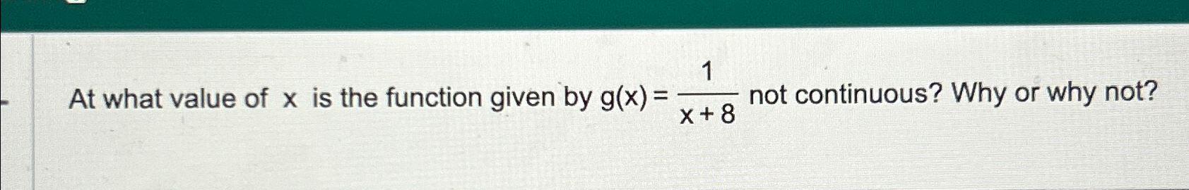 Solved At what value of x ﻿is the function given by | Chegg.com