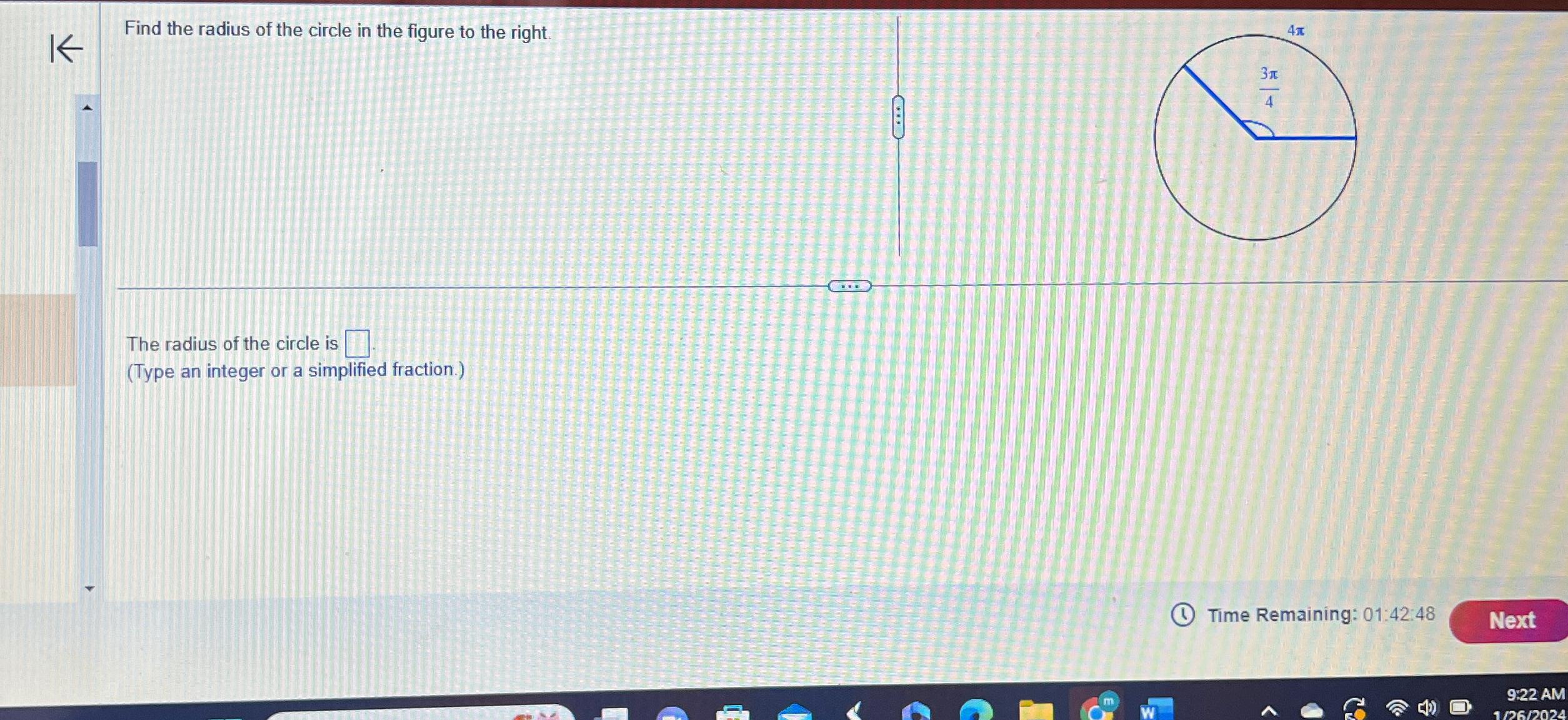 Solved Find the radius of the circle in the figure to the | Chegg.com