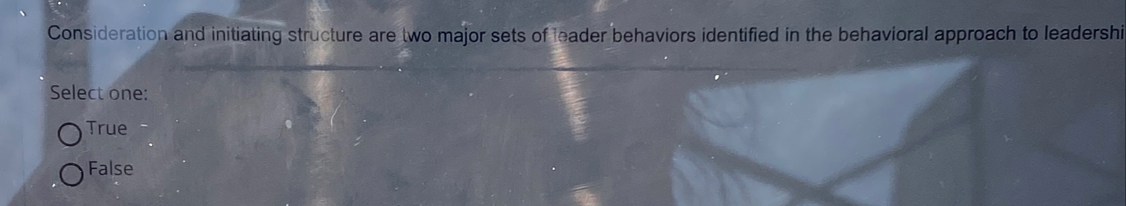 Solved Consideration and initiating structure are two major | Chegg.com