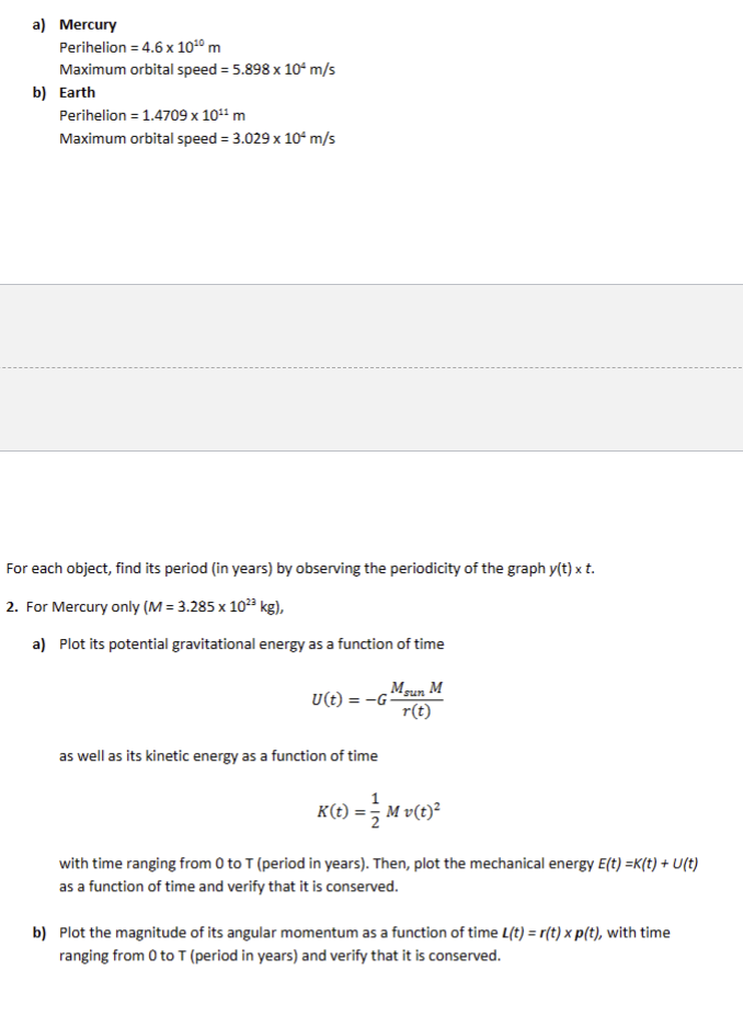 Solved Please Use Vpython To Calculate And Display The