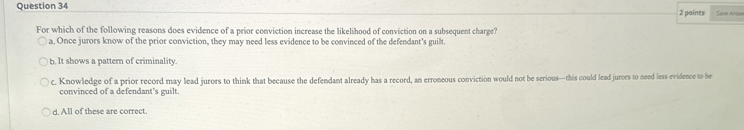 Solved Question 342 ﻿pointsFor which of the following | Chegg.com