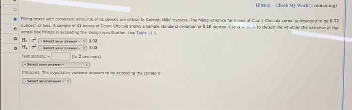 Solved Filling boxes with consistent amounts of its cereals | Chegg.com