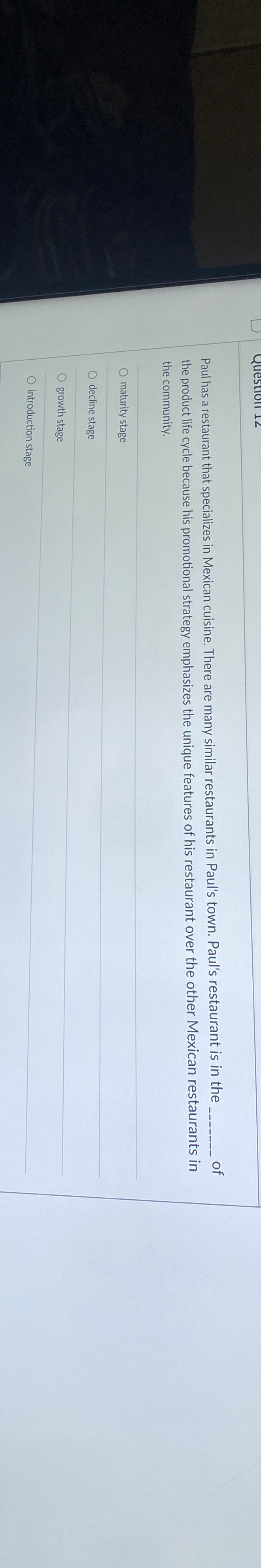 Solved Paul has a restaurant that specializes in Mexican | Chegg.com