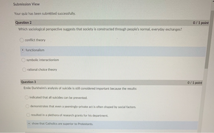 Solved Submission View Your quiz has been submitted | Chegg.com