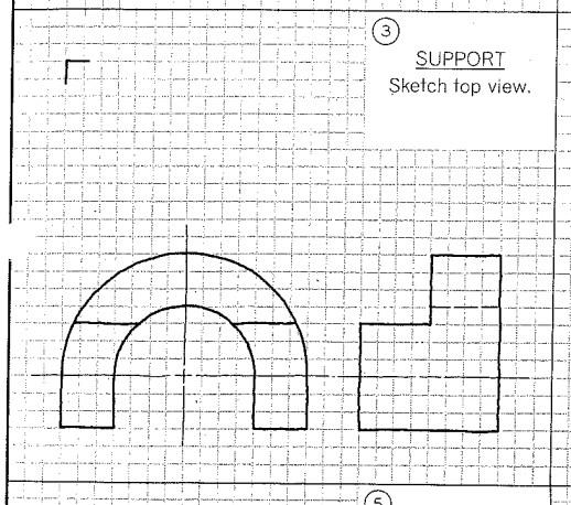 (3) SUPPORT Sketch top view. | Chegg.com