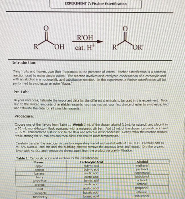 Solved What would be a possible side reaction of the Fischer | Chegg.com