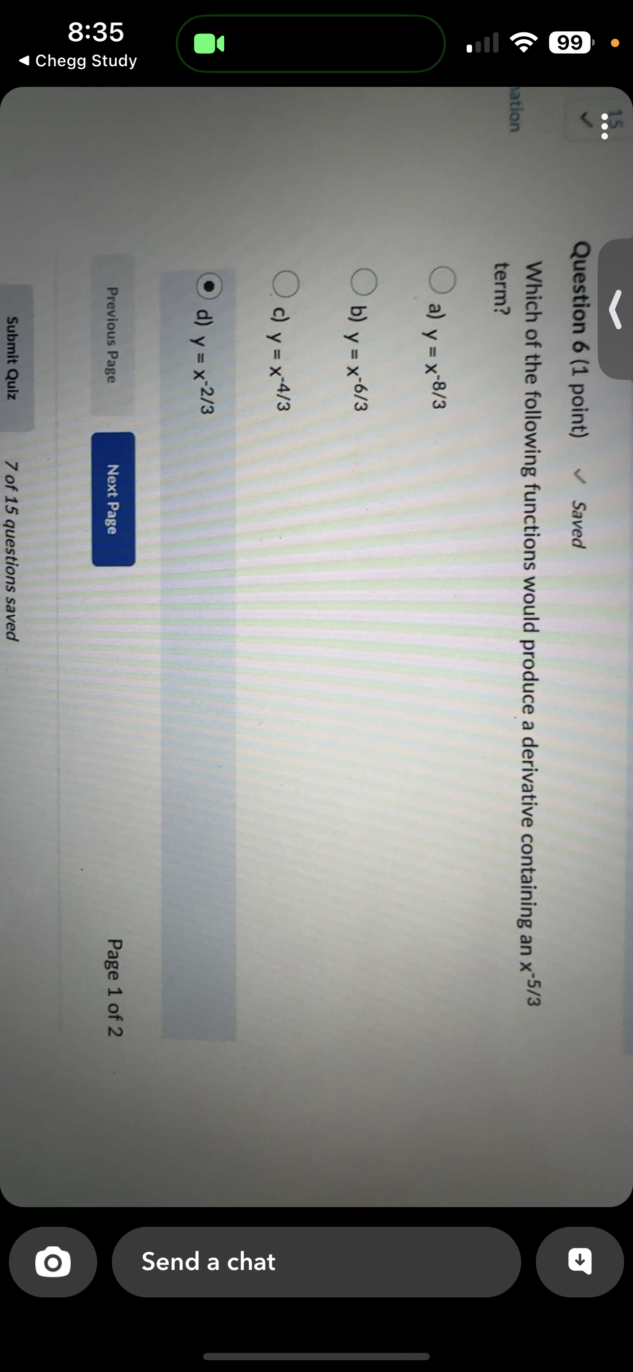 Chegg Study0Send a chat | Chegg.com