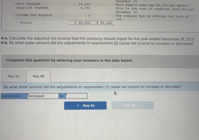 Solved calculate adjusted net income and how much ghe net | Chegg.com