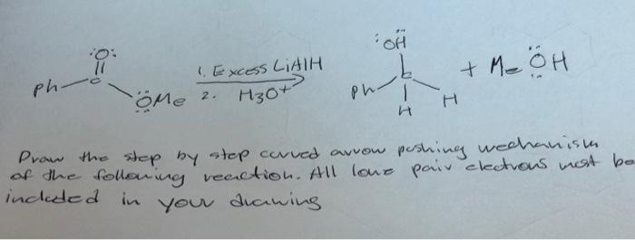 Solved Praw the step by step curved arrow pushing wechanism | Chegg.com