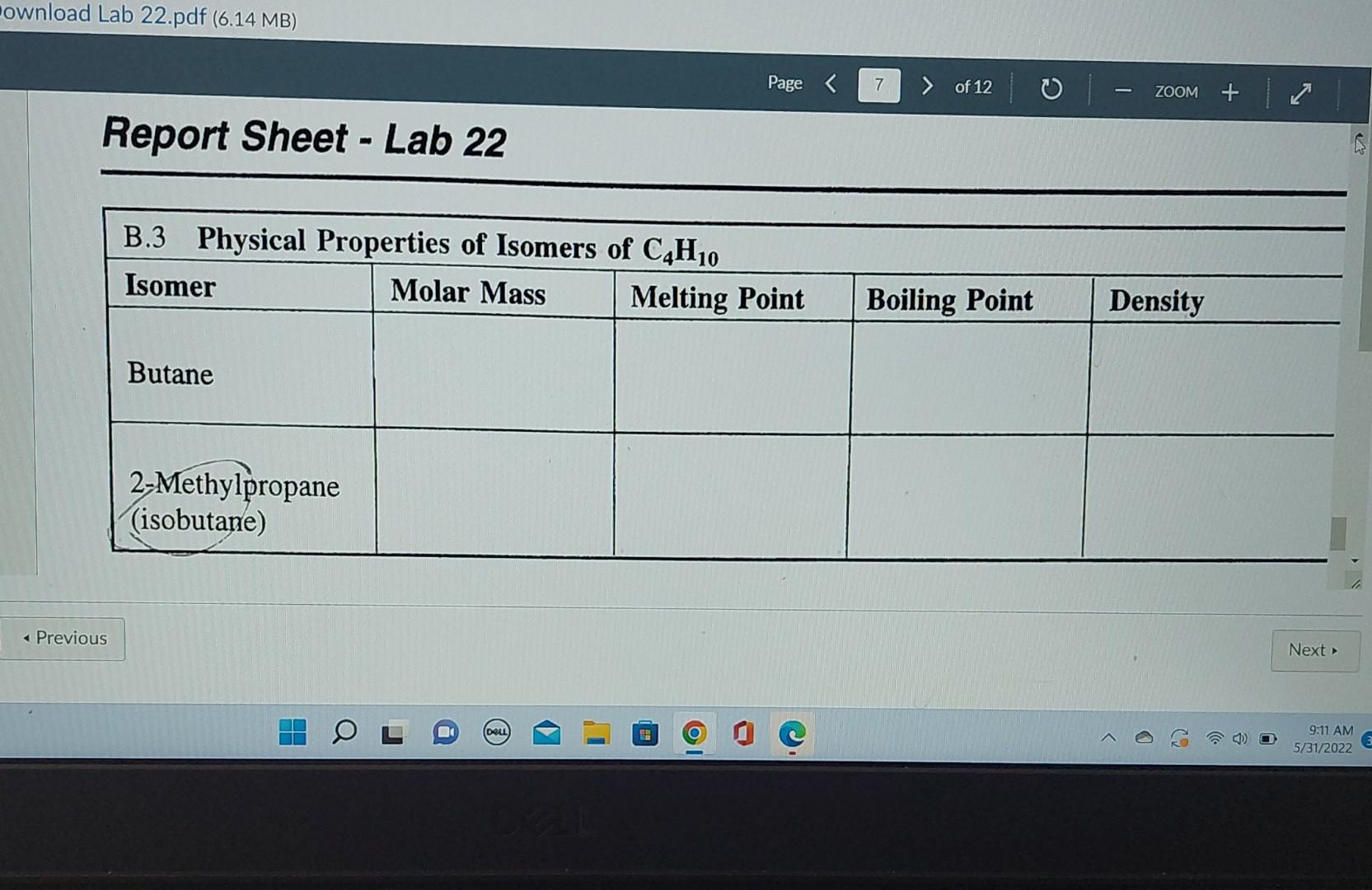 Solved ownload Lab 22.pdf (6.14 MB) Report Sheet - Lab 22 | Chegg.com