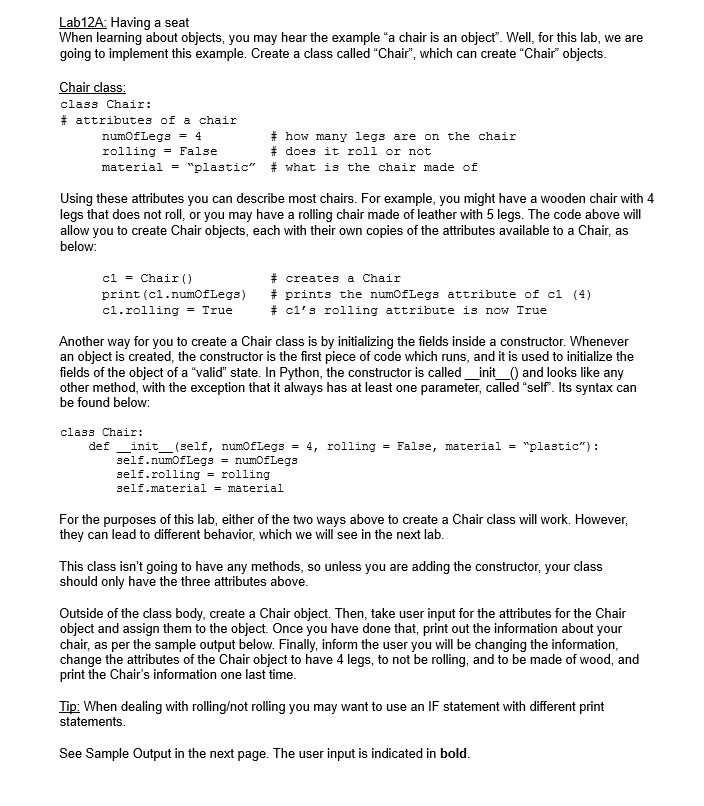 Solved Lab12A: Having a seat Sample output:You are about to | Chegg.com