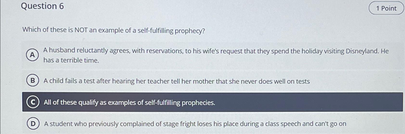Solved Question 6Which of these is NOT an example of a | Chegg.com