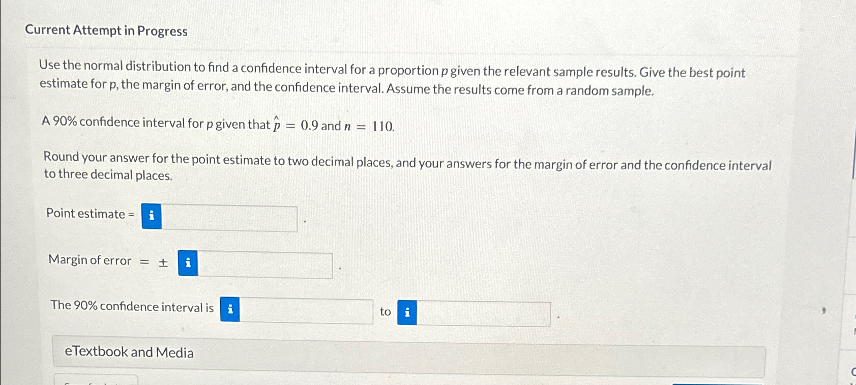 Solved Current Attempt in ProgressUse the normal | Chegg.com