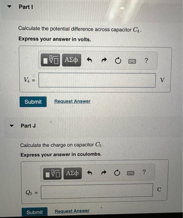 Solved Calculate the potential difference across capacitor | Chegg.com