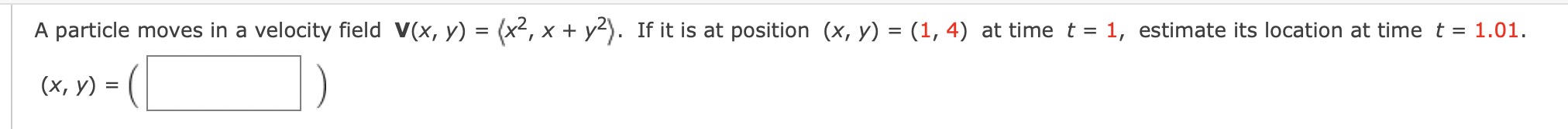 Solved A particle moves in a velocity field | Chegg.com