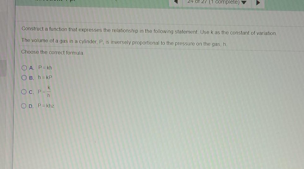 Solved 27 (1 complete) Construct a function that expresses | Chegg.com
