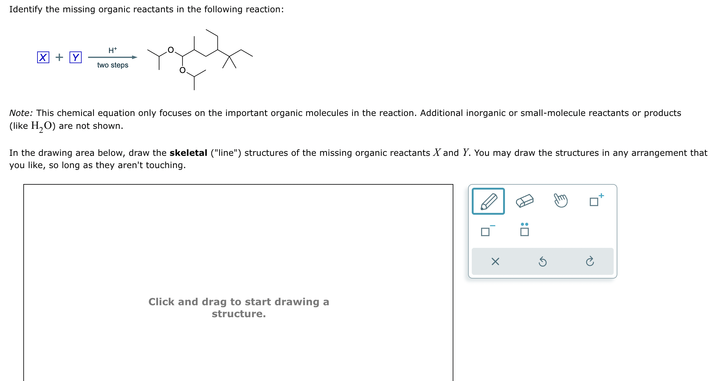 Solved Identify the missing organic reactants in the | Chegg.com