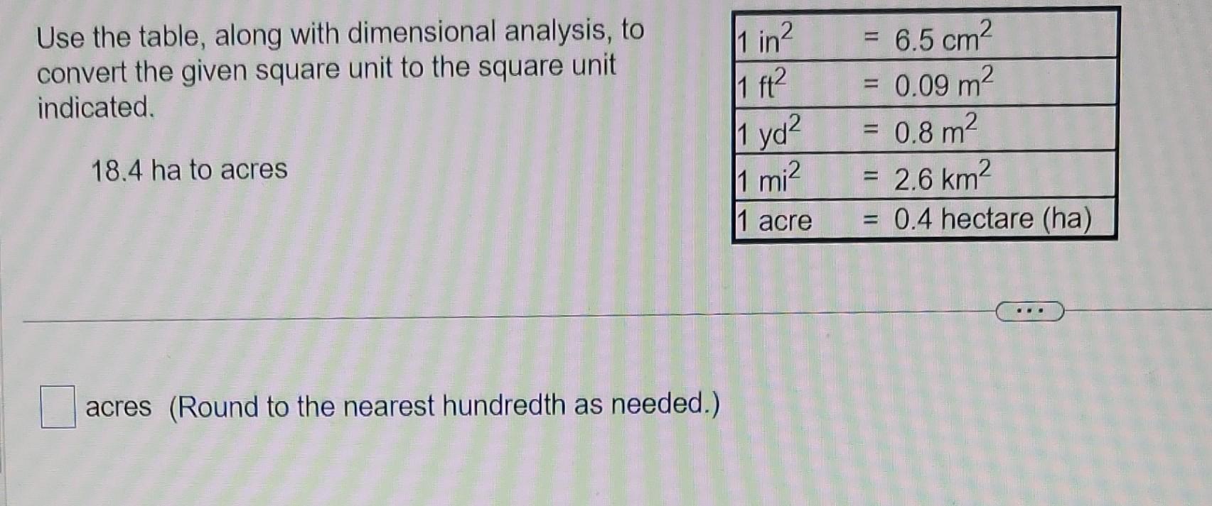 Solved Use the table, along with dimensional analysis, to | Chegg.com