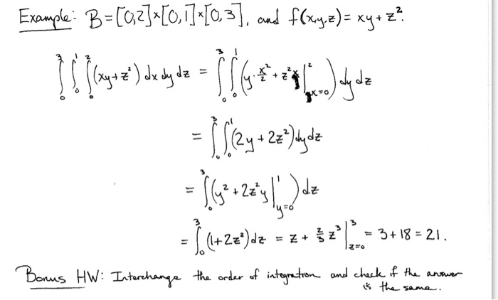Solved Interchange the order of integration and check if the | Chegg.com
