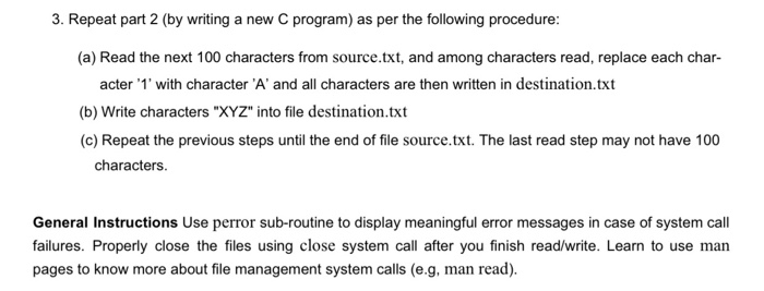Solved I need C codes for linux platform. only for #3 | Chegg.com