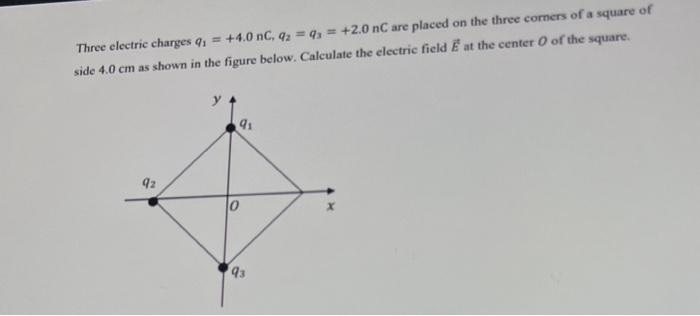 Solved Three point charges, q1=5.0nC,q2=8.0nC and q3=−6.0nC | Chegg.com
