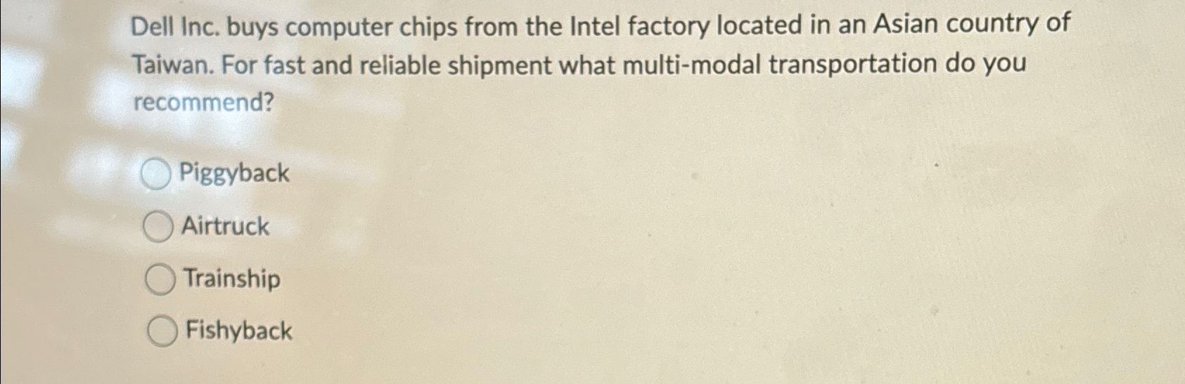 Solved Dell Inc. buys computer chips from the Intel factory | Chegg.com