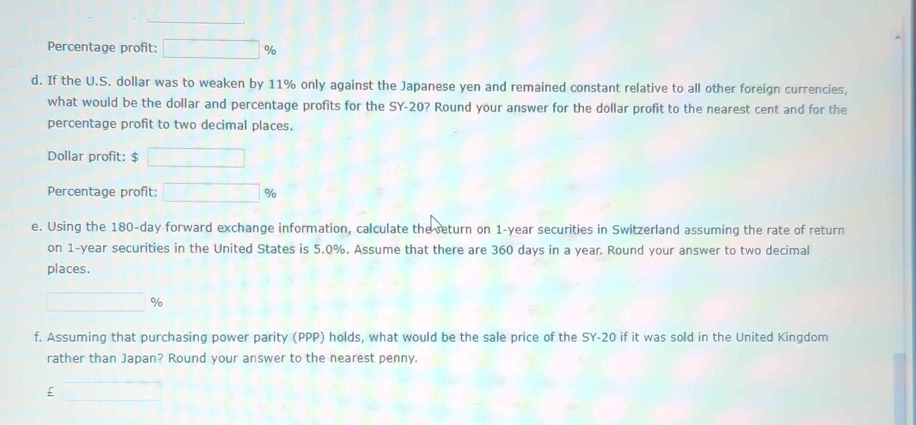 Solved Yohe Telecommunications is a multinational | Chegg.com