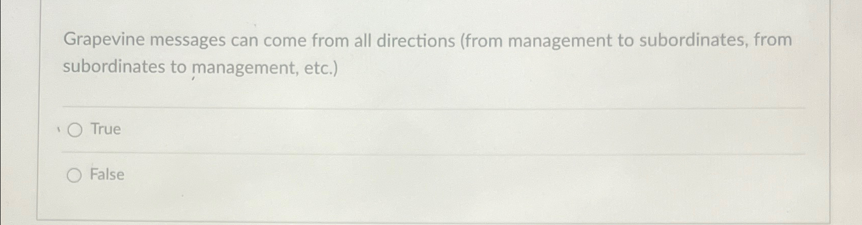 Solved Grapevine messages can come from all directions (from | Chegg.com
