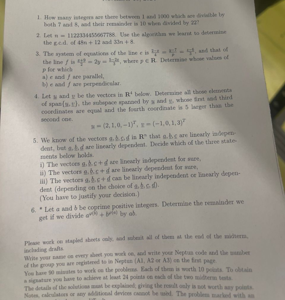 Solved How many integers are there between 1 ﻿and 1000 | Chegg.com