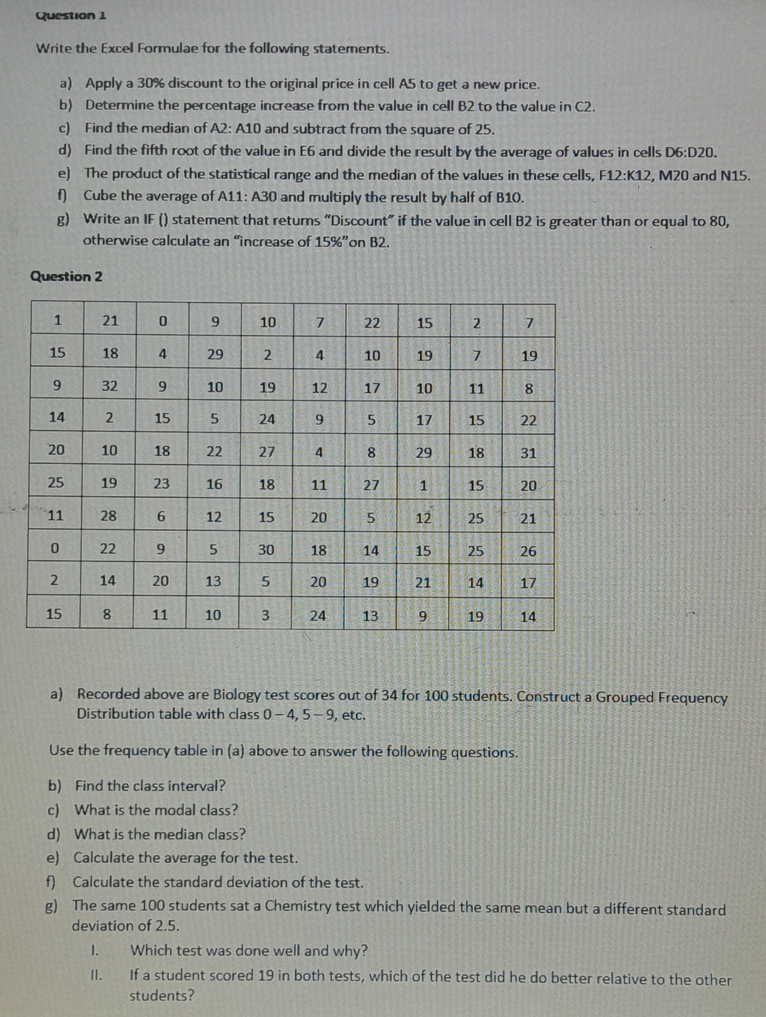 Solved Answer the questions accurately Question 1Write the | Chegg.com