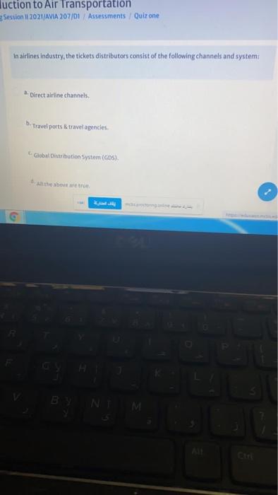 Solved luction to Air Transportation Session 2021/AVIA | Chegg.com