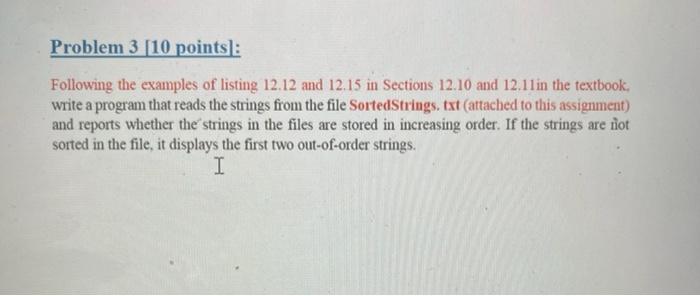 Solved Problem 3 10 points: Following the examples of | Chegg.com