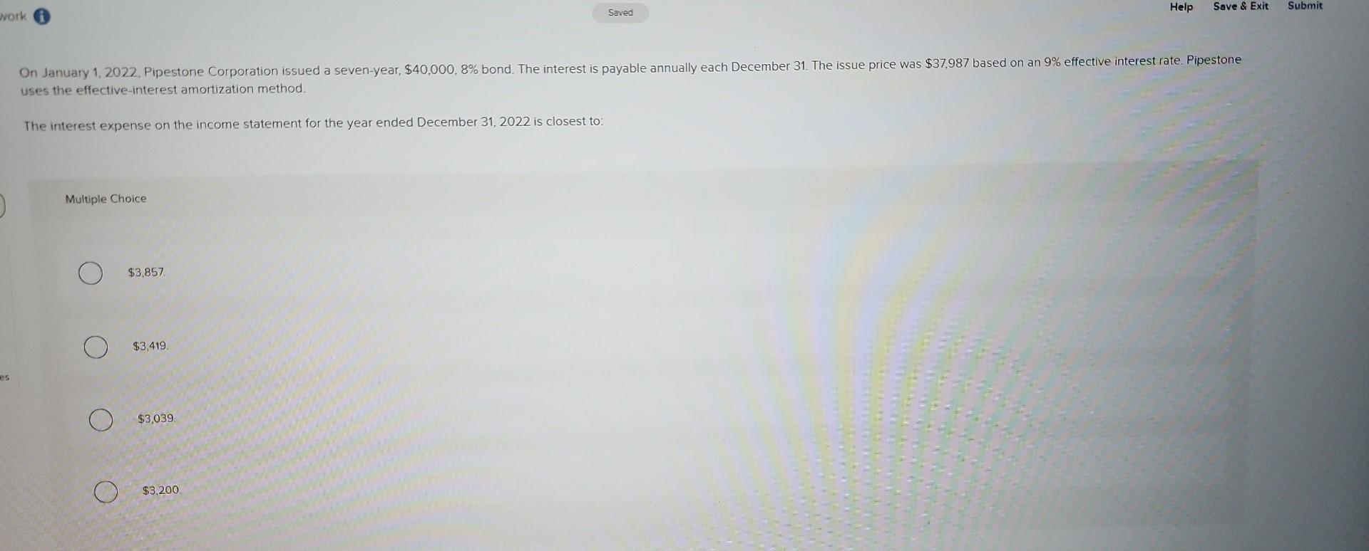 Solved uses the effective-interest amortization method. The | Chegg.com