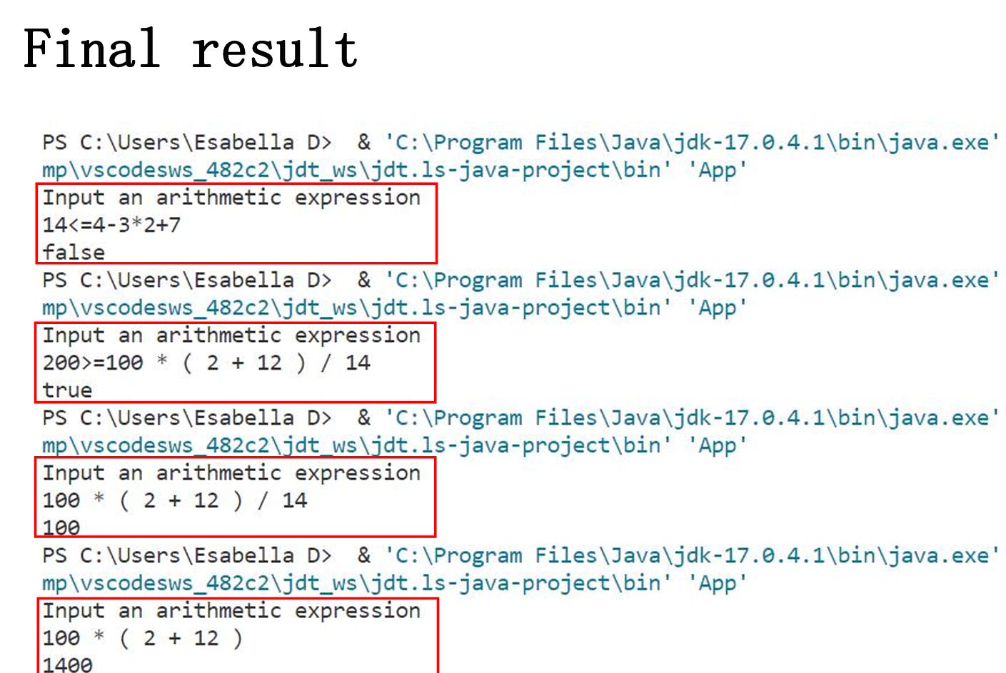 Solved use java, Input an arithmetic expression, using stack | Chegg.com